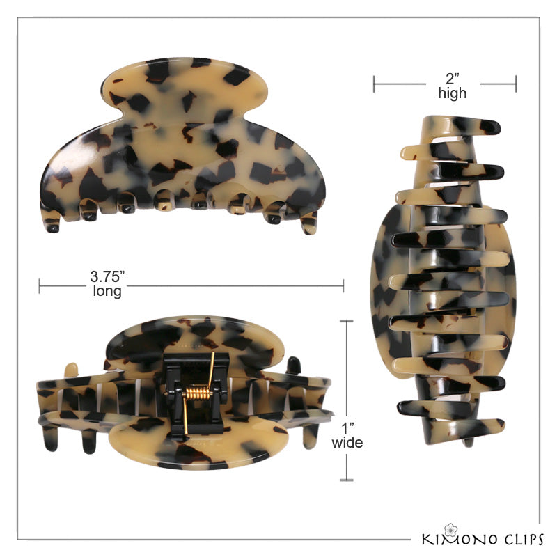 French Handmade Round Claw Hair Clip - large – Kimono Clips