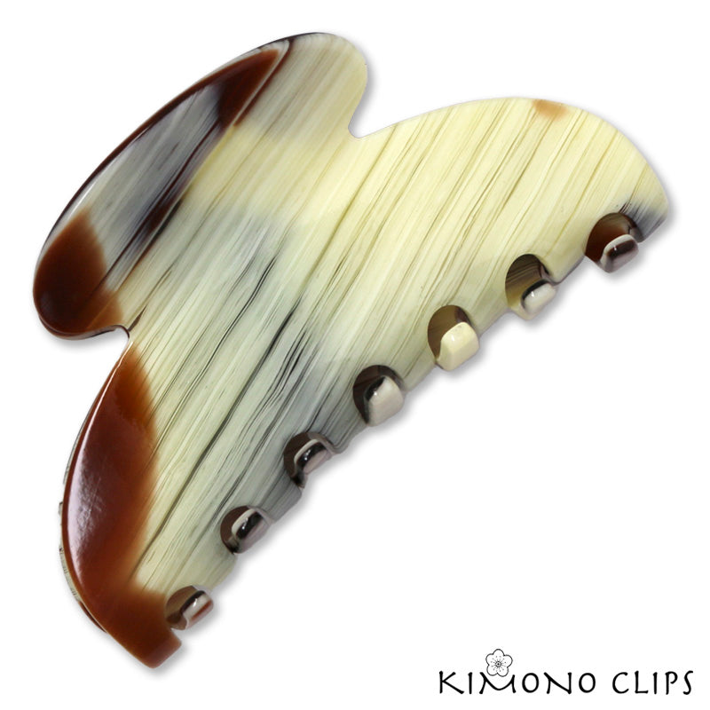 French Handmade Round Claw Hair Clip - large – Kimono Clips