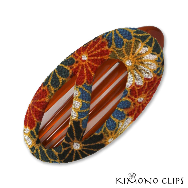 Oval Swirl Hair Clips - small – Kimono Clips